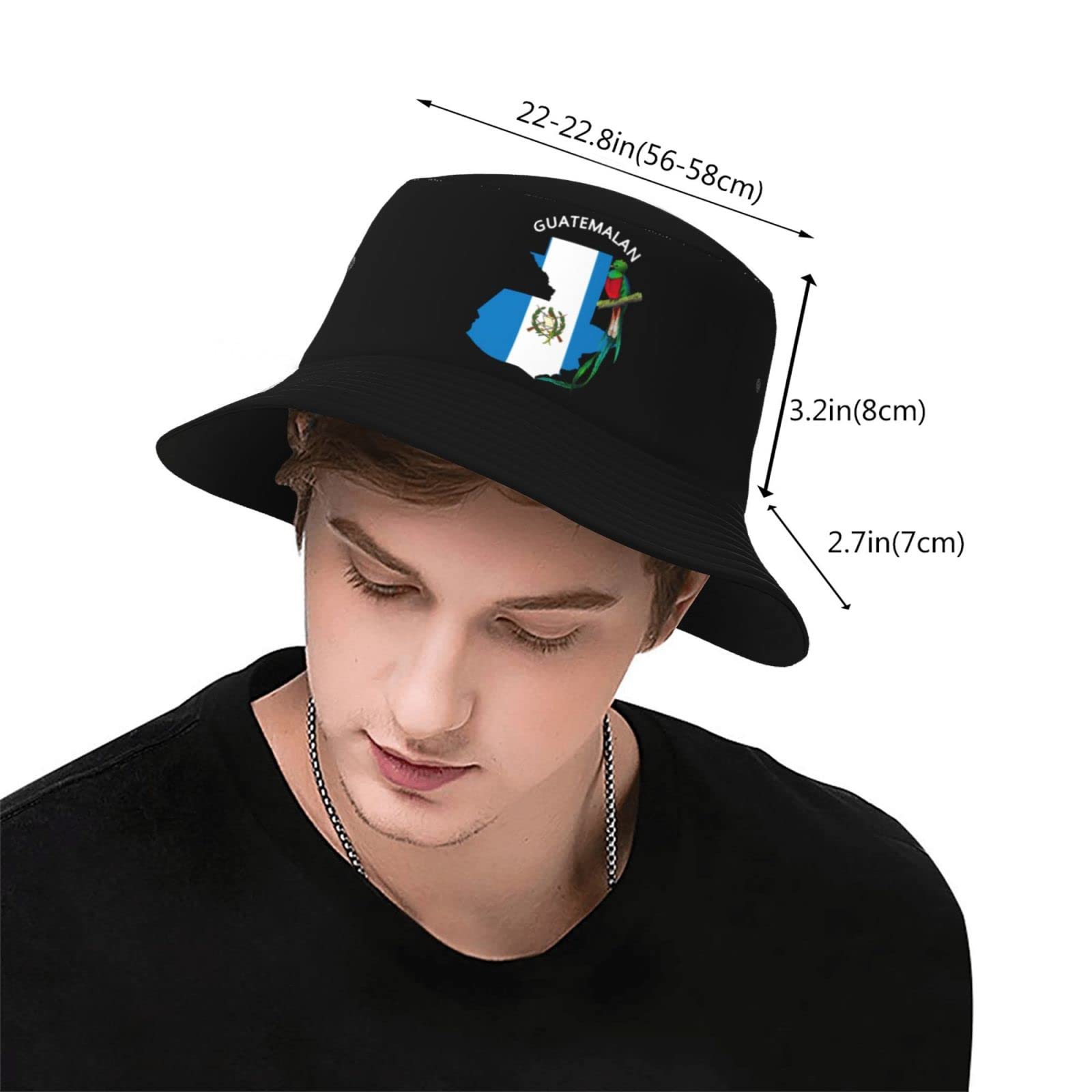 Snapklik.com : Flag Map And Quetzal Bird Of Guatemala Bucket Hat Unisex ...