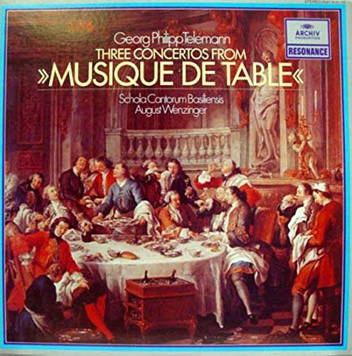 Amazon.com: WENZINGER TELEMANN MUSIQUE DE TABLE vinyl record: CDs & Vinyl