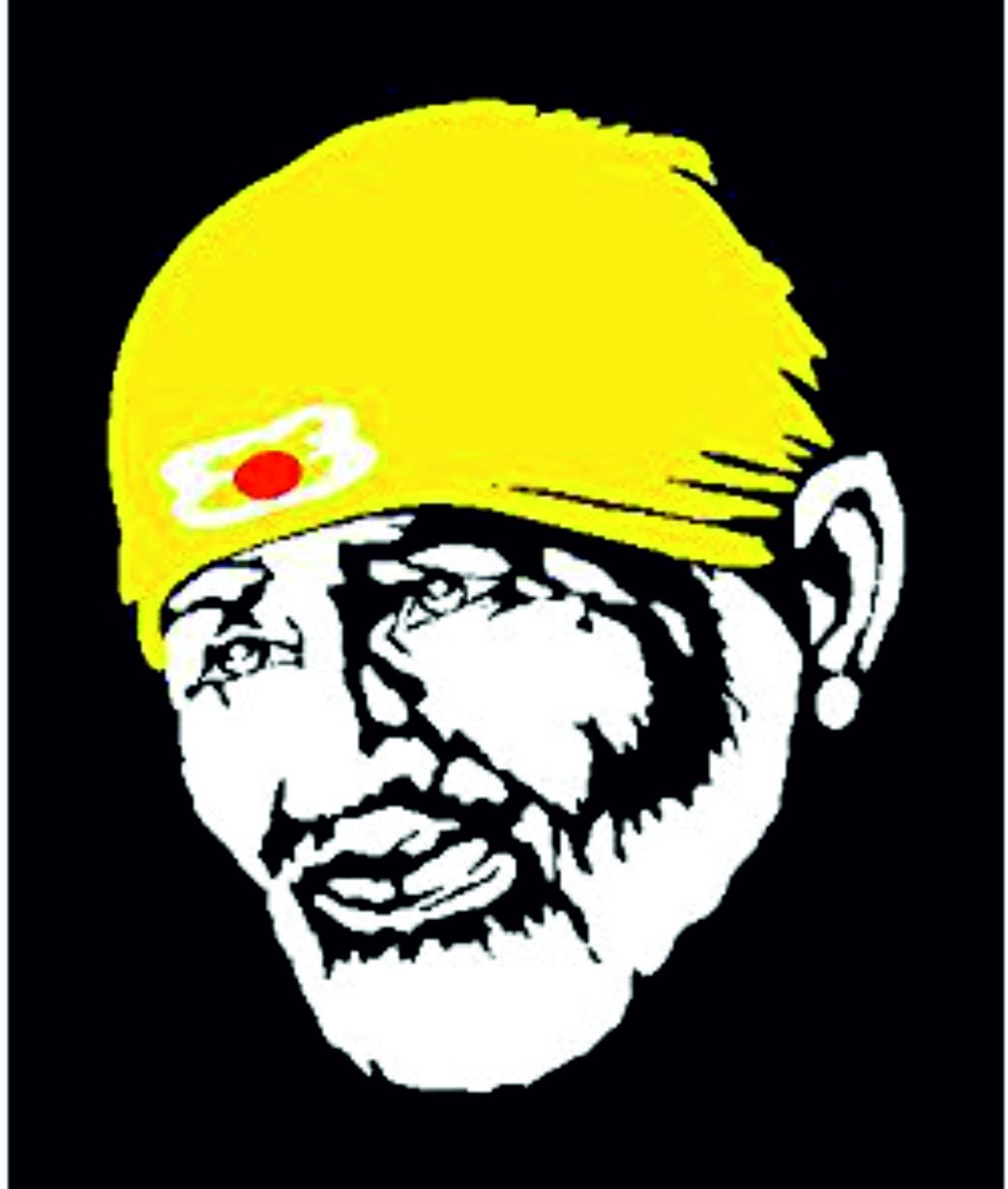 Sai Baba Vinyl Sticker 5 in x 4 in 1 Piece : Amazon.in: Home Improvement