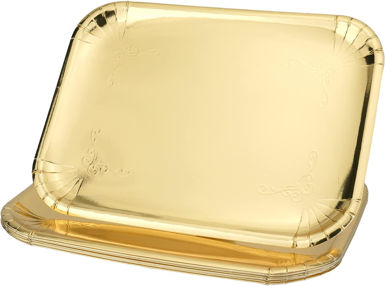 Amazon.com: Nitial 12 Pcs Plastic Serving Tray with Lid Heavy Duty ...
