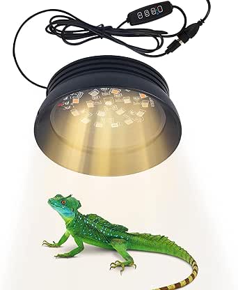 Amazon.com: Prxyloxy UVB Light for Reptiles with Dimming & Timing ...