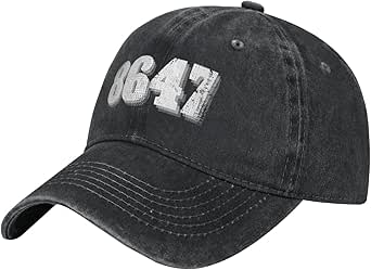 Amazon.com: Koihslu 8647 Impeach 4547 Retro Denim Hat Baseball Cap ...
