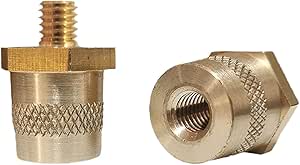 Brass Battery Terminal Connectors Set with M6 and M8 Male Thread, for 12V and 24V Lithium ...
