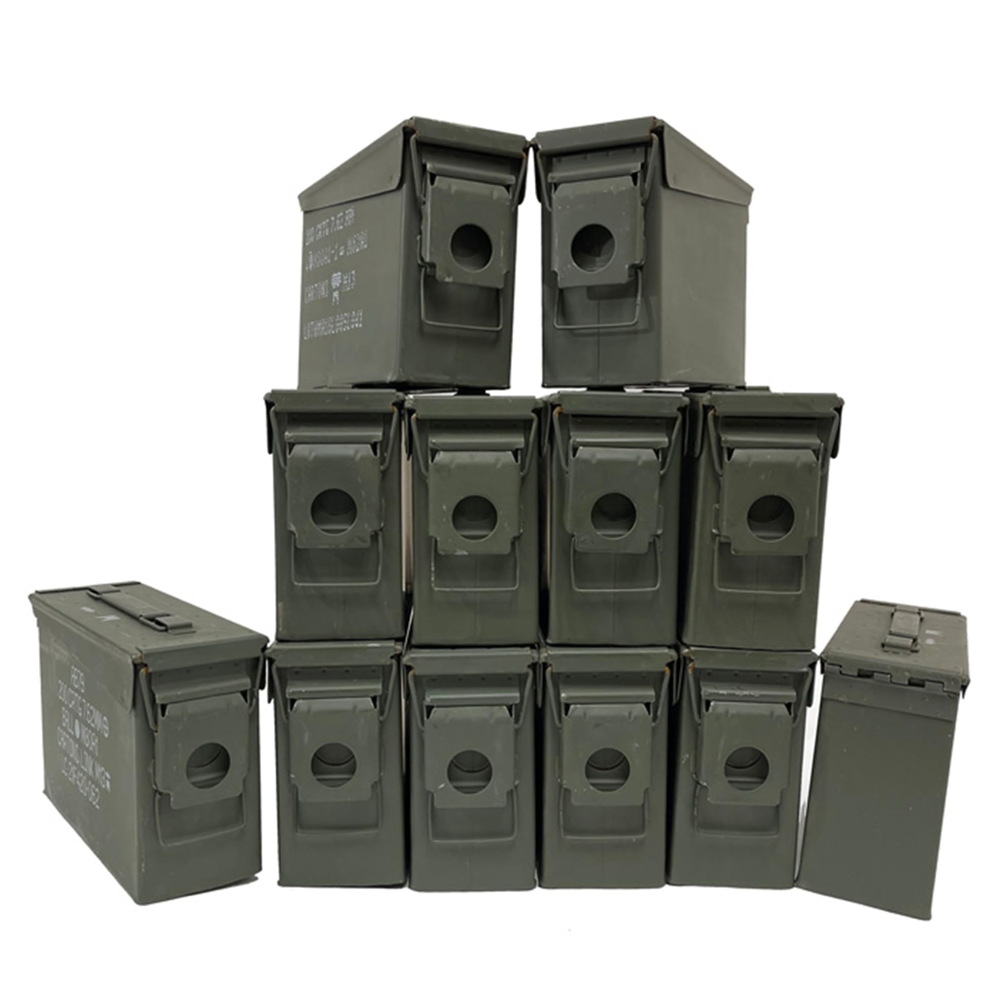 Buy Ammo Storage Can (12 Pack) – Waterproof Rugged Metal Ammo Boxes for ...