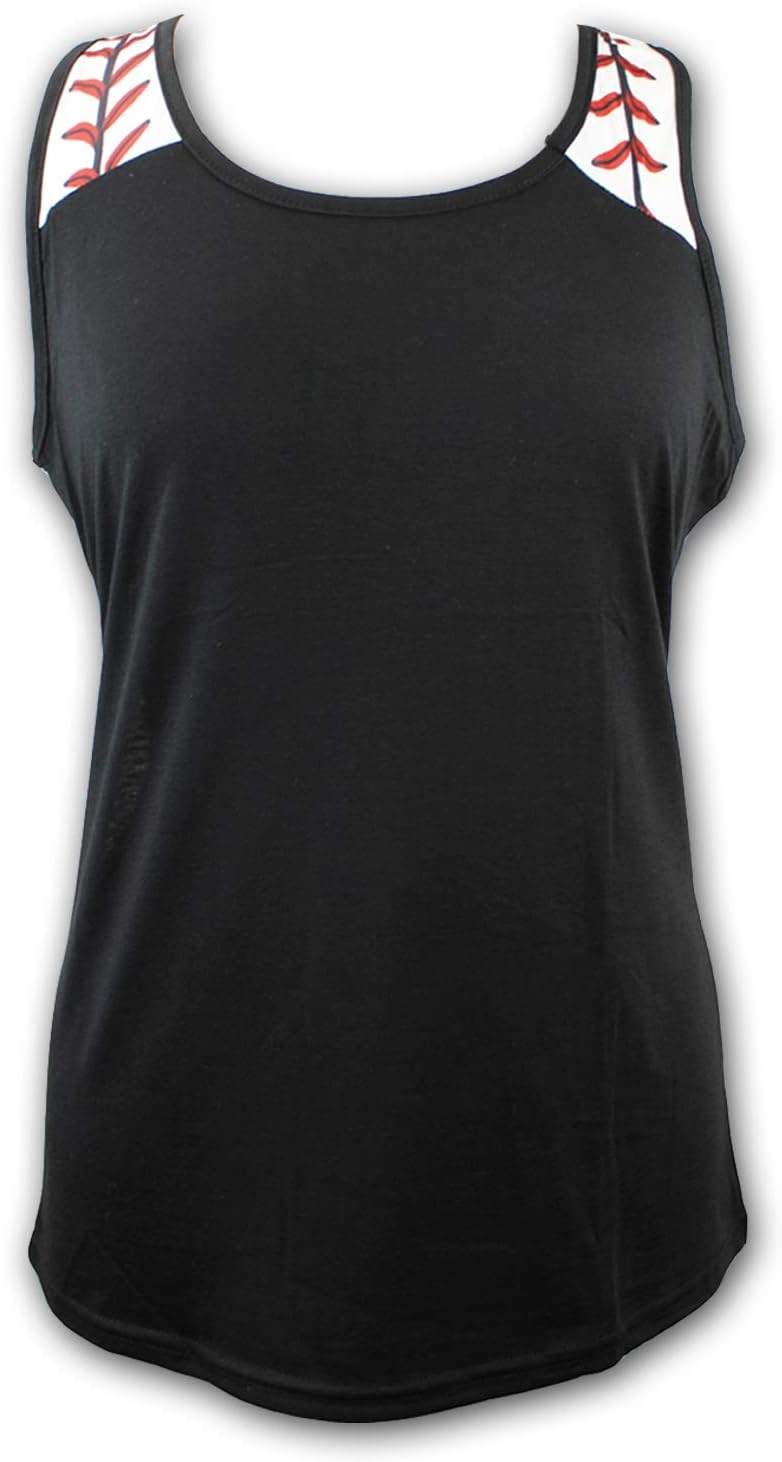 KNITPOPSHOP Baseball Tank Top for Mom Fans T Shirt Apparel Tshirt Gifts ...