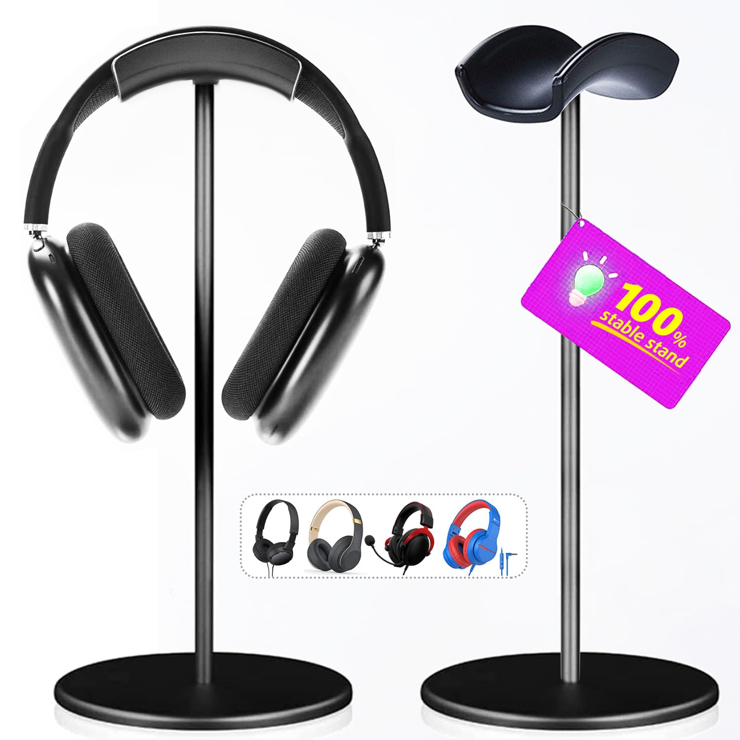 Amazon.com: G.CATACC Headphone Stand for Desk, Headset Stand Anti-Slip ...