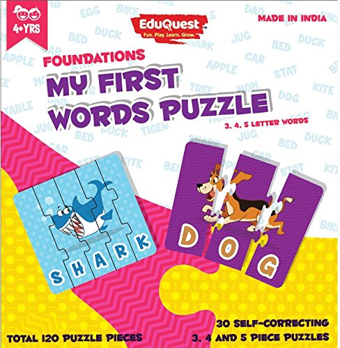 Buy EduQuest - My First Words Jigsaw Puzzle - 4+ Years Old - Set of 30 ...