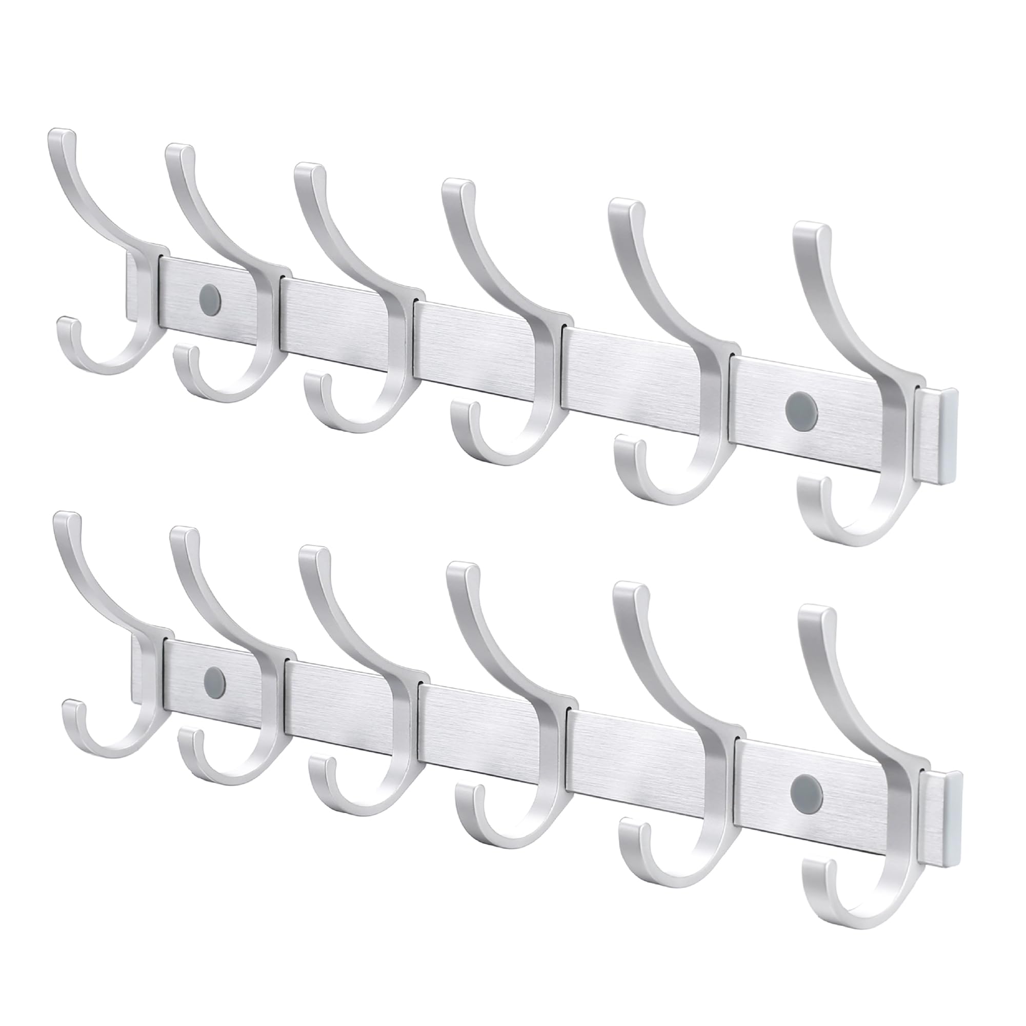 Amazon.com: HOMENOVA Coat Rack Wall Mounted - 6 Double Hooks, Heavy ...