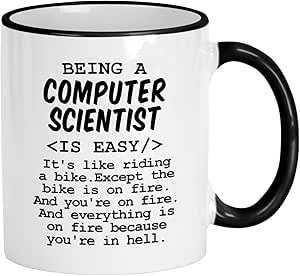 Amazon.com: Casitika Computer Science Gifts. 11 Oz Funny Coffee Mug For Work Coders Or ...