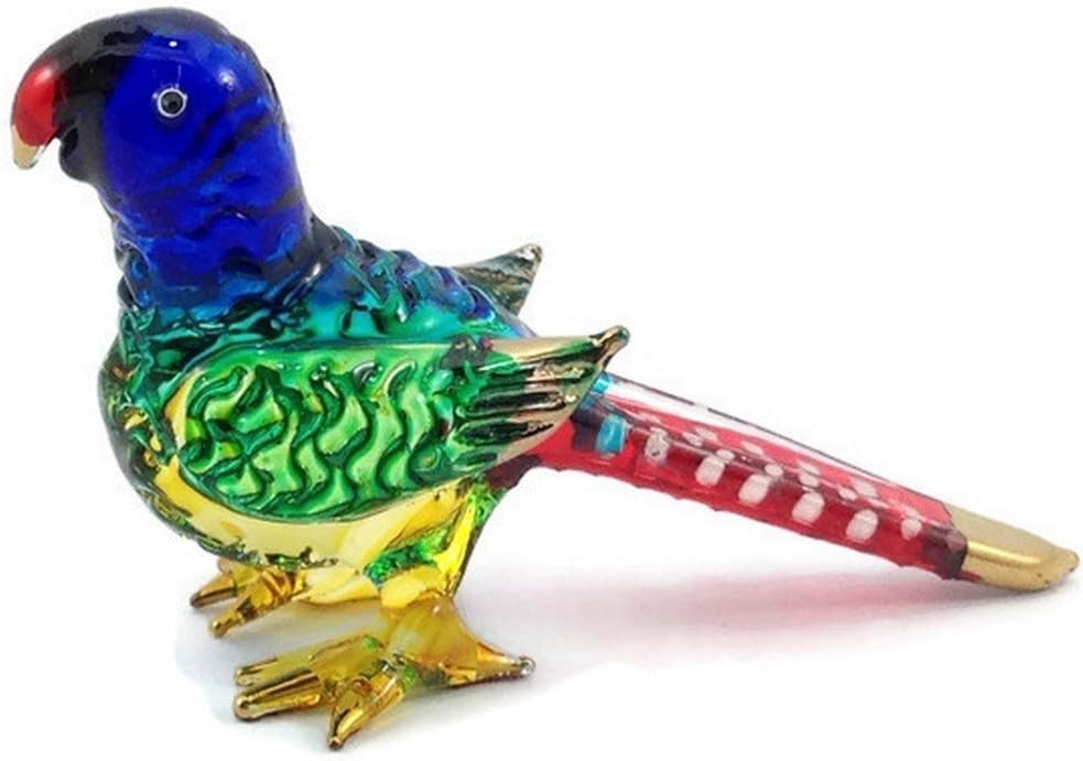Amazon.com: Mr_air_thai_Glass_Blown Tiny 4½" Long Multicolor Sitting ...