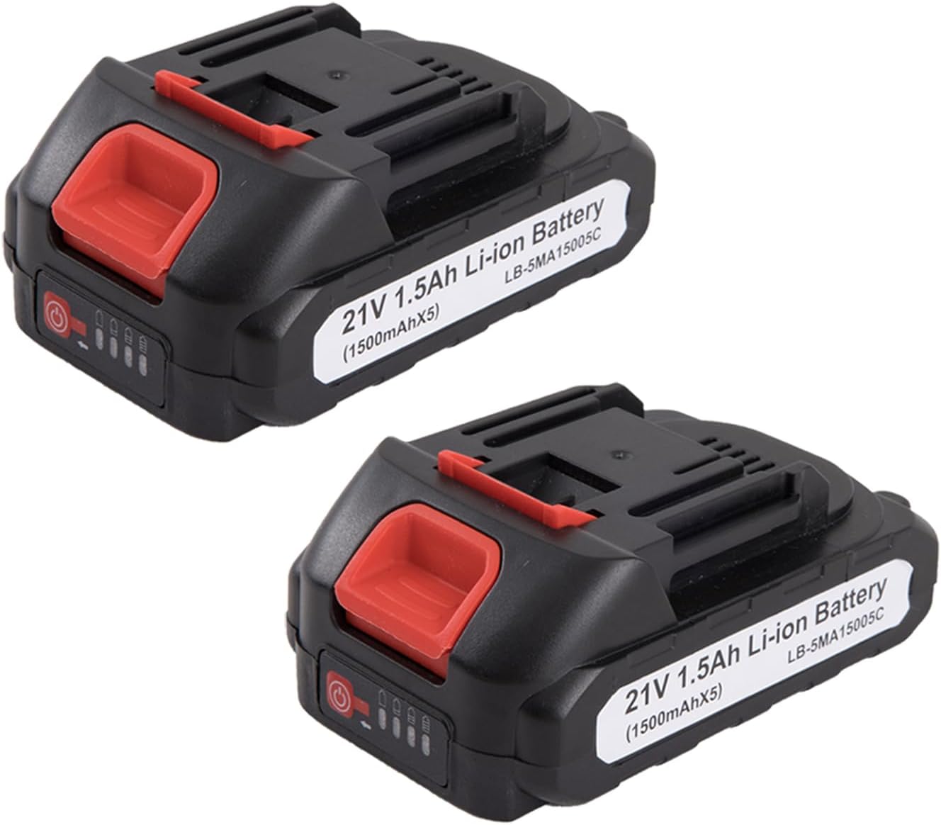 Amazon.com: HONJAN 2Pcs 21V 1.5A Rechargeable Lithium Batteries with ...