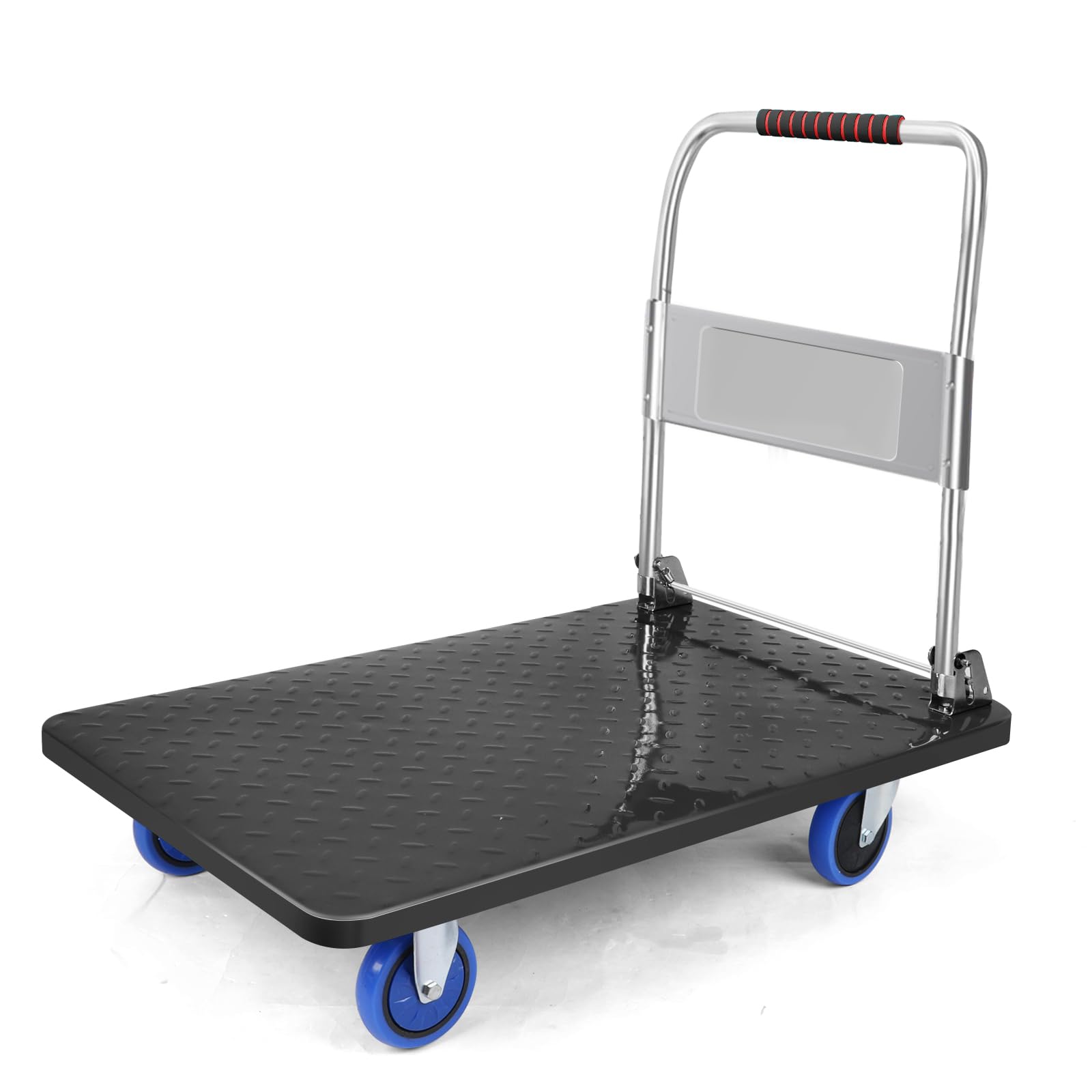 Snapklik.com : Heavy Duty Foldable Hand Cart Flatbed Dolly Cart
