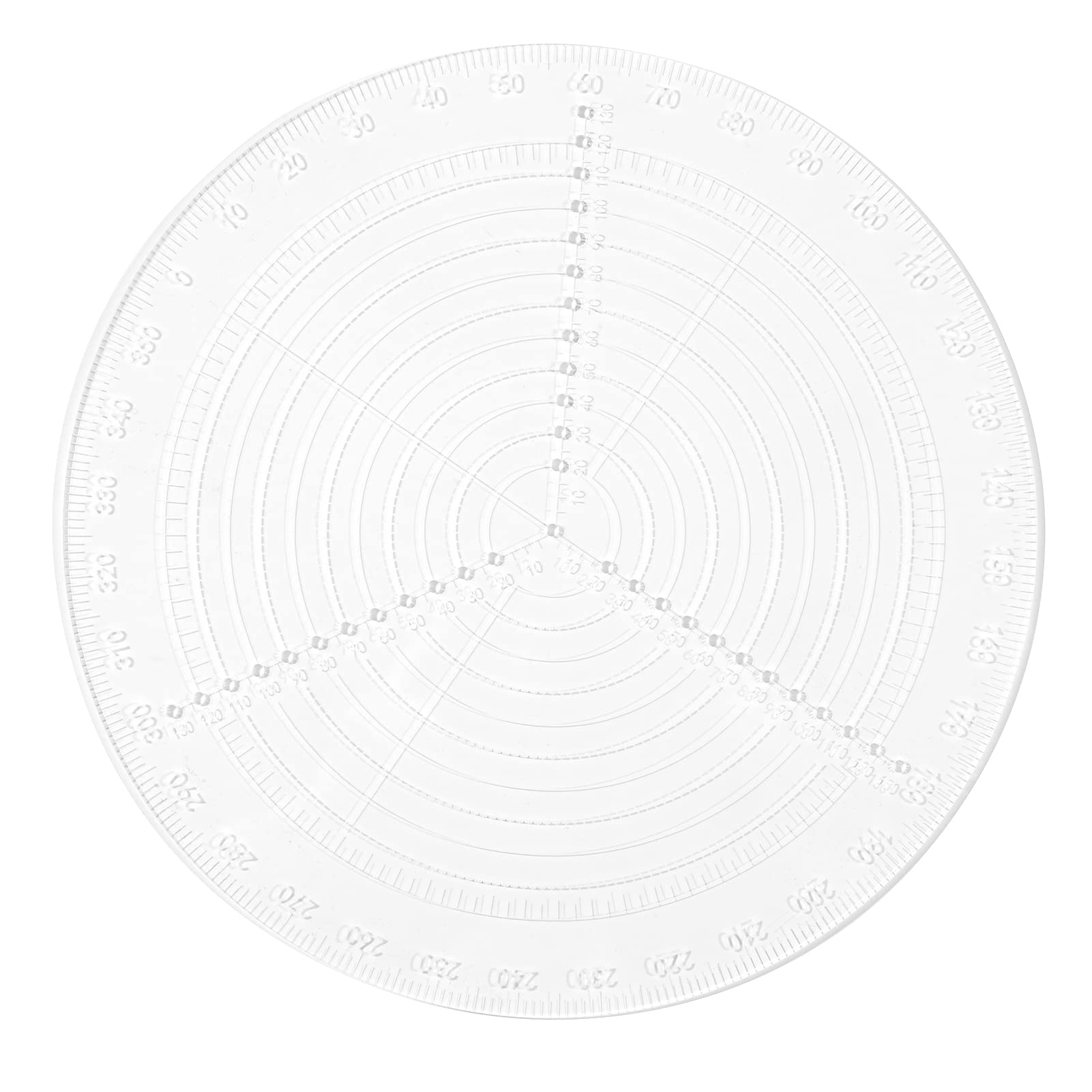 Buy Honeytecs 300mm/11-inch Round Center Finder Compass Clear Acrylic ...