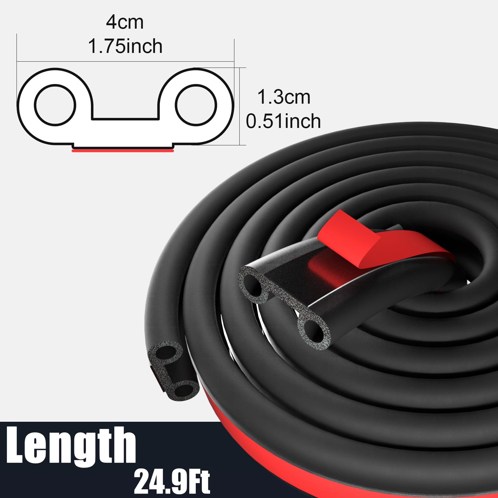 Snapklik.com : Tailgate Seal Kit Rubber Adhesive - Hzetuu 39.7-Feet ...