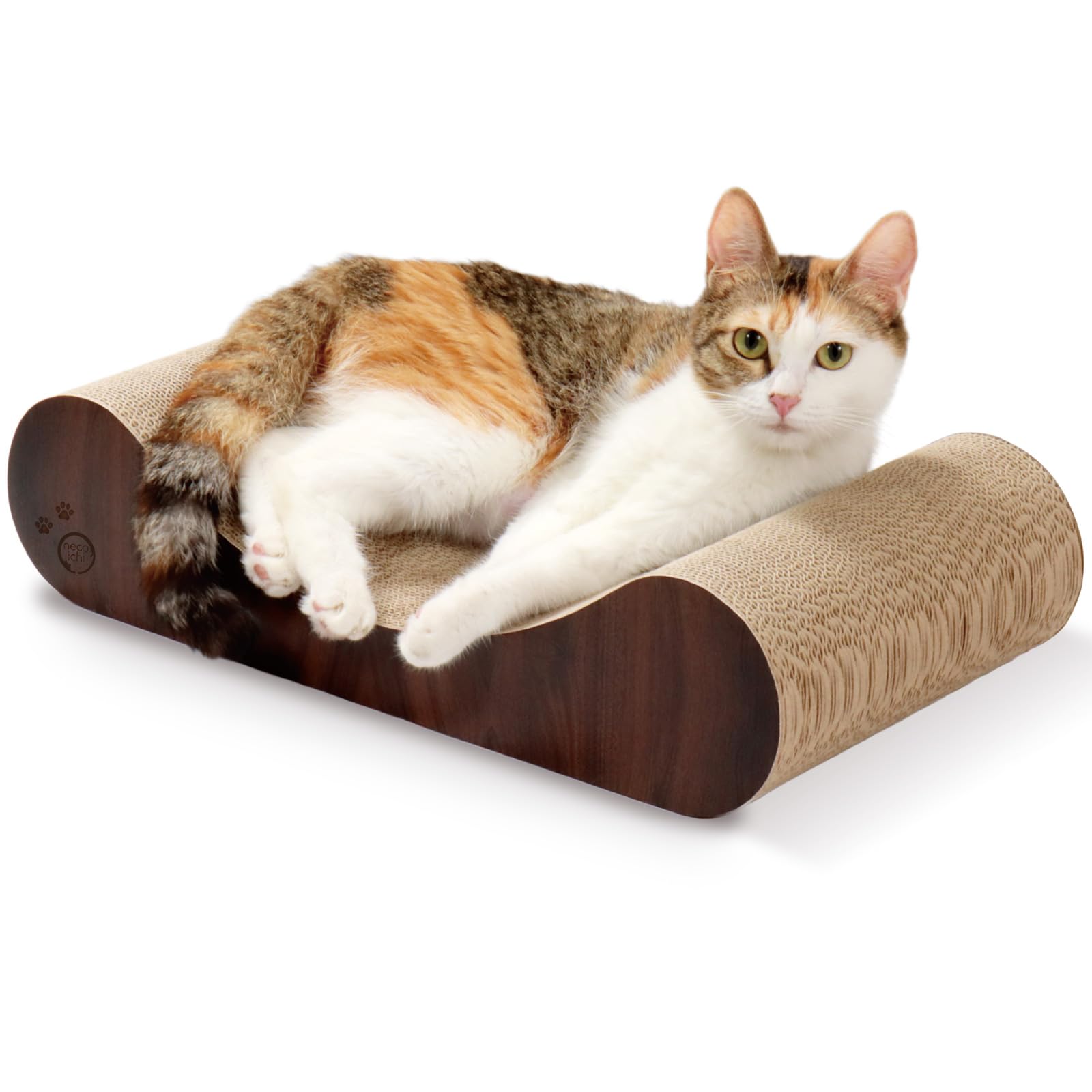 Snapklik.com : Necoichi Cardboard Cat Scratcher Bed For Indoor Cats ...