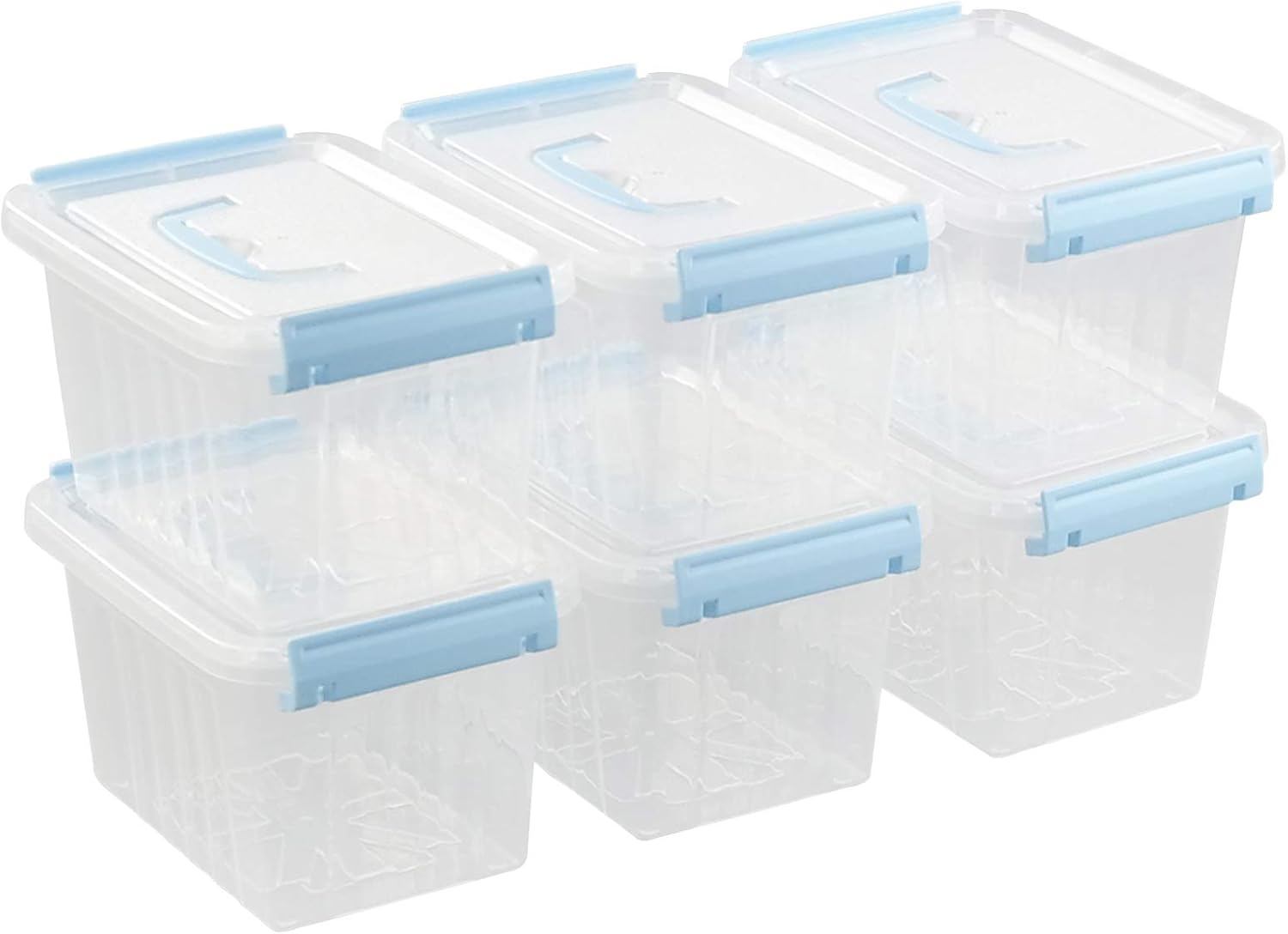 Amazon.com - Ortodayes 3 Quart Plastic Storage Bins, Pack of 6 Small ...