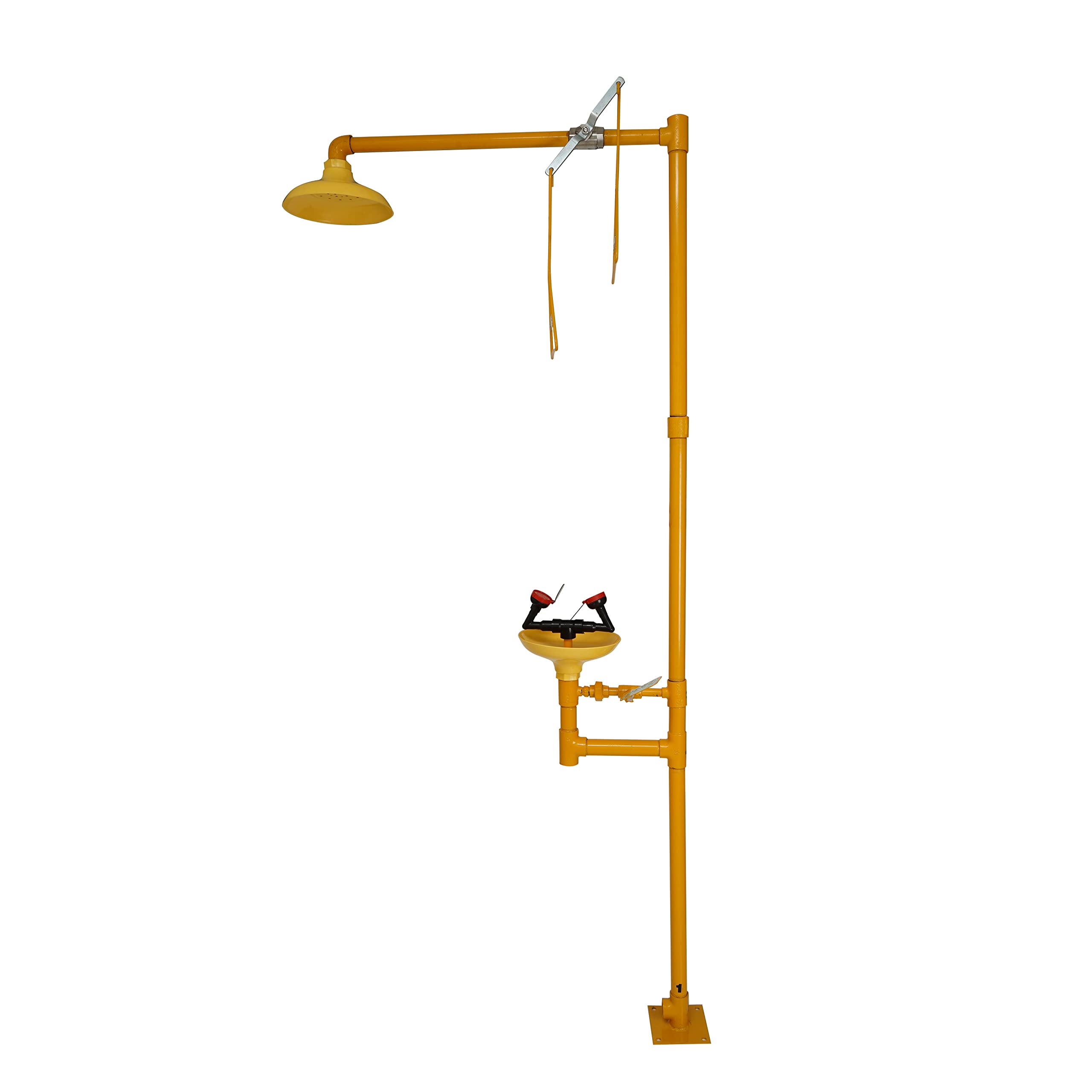 Buy Efficacy Hand Operated Emergency GI Eye Wash And Safety Shower 1 ¼ ...