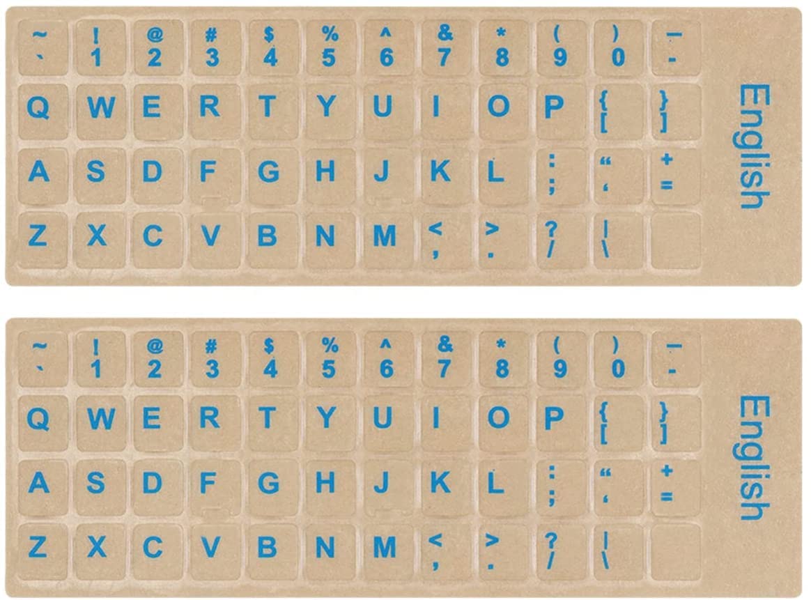 Buy English Keyboard Stickers 2PCS, English Keyboard Replacement ...