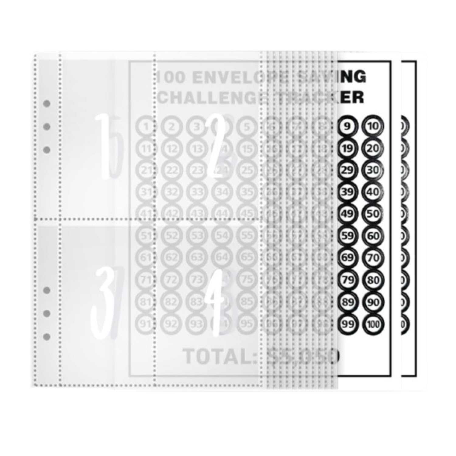 Amazon.com : 52 Sheets 100 Envelopes Money Saving Challenge Inserts for ...