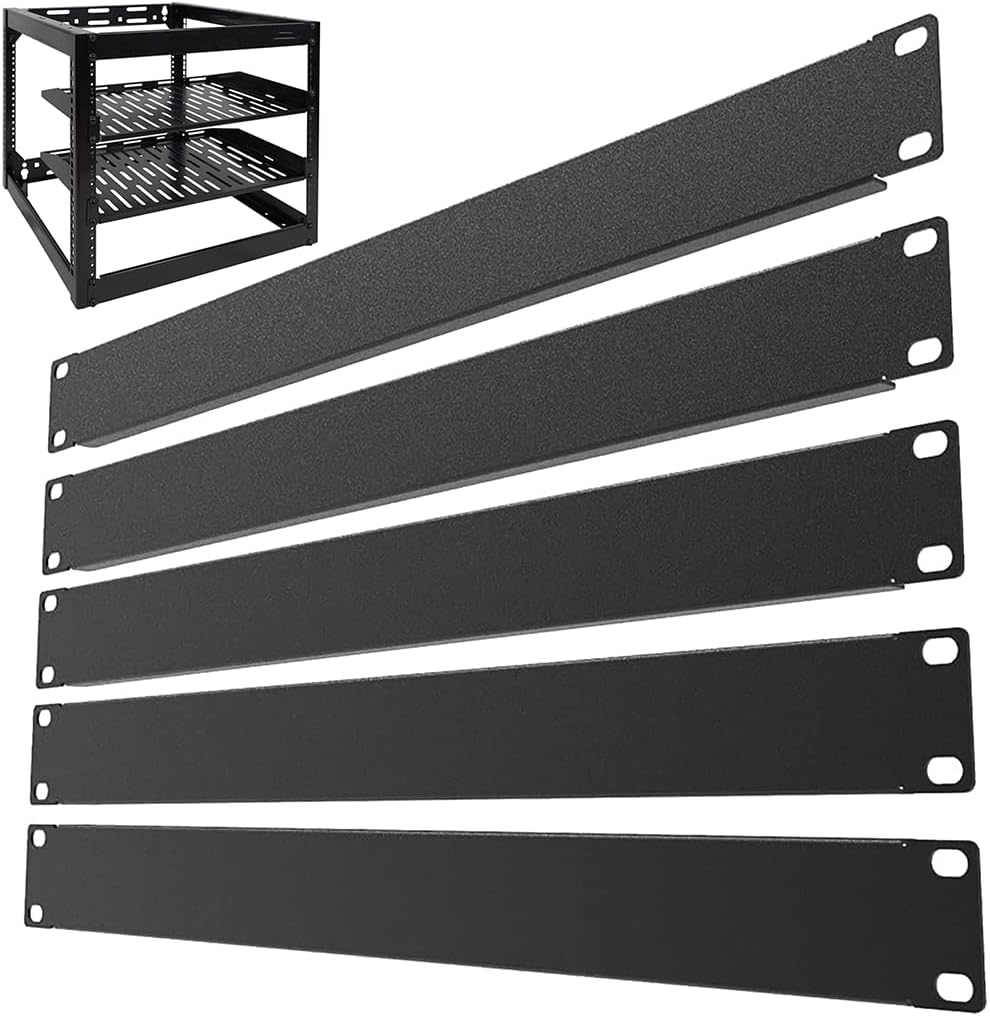 Buy Homaisson 1U Blank Panel, 5 Pcs 1U Server Rack Panels, Metal Rack ...