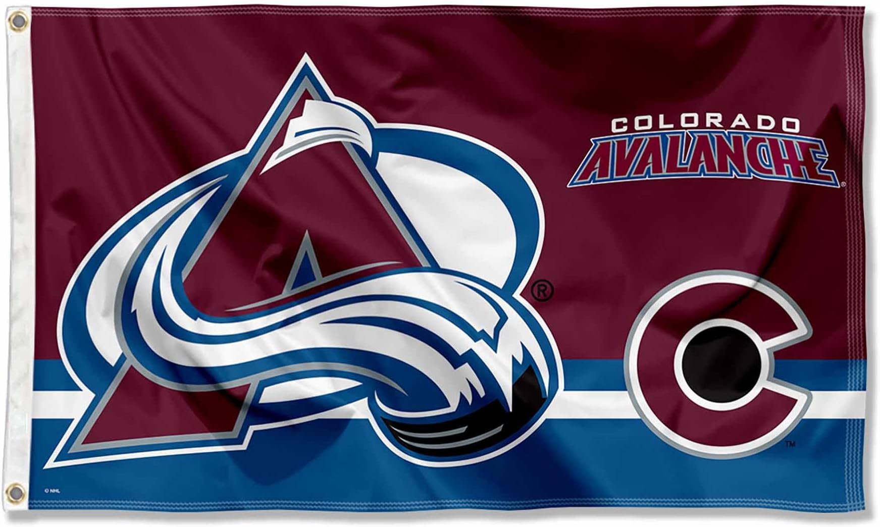 Amazon.com : Colorado Avalanche Logo Insignia 3x5 Feet Banner Flag ...