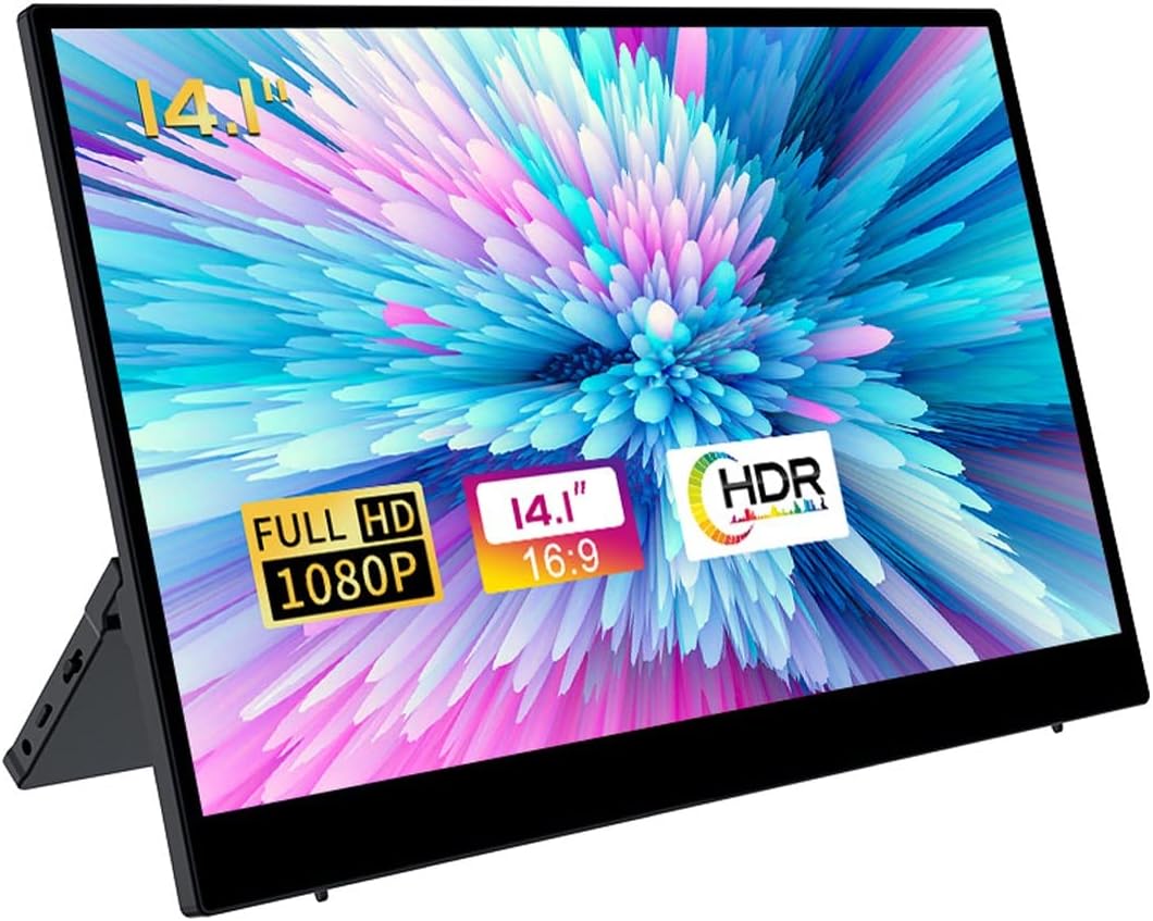 14.1 Inch USB Type-C Portable Monitor, (1920x1080), IPS, HDMI Interface ...