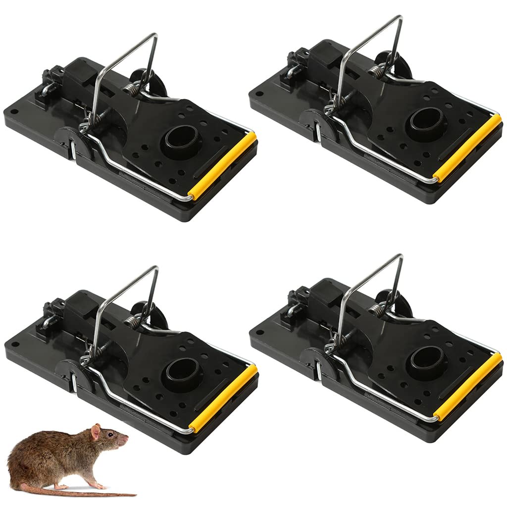 HASTHIP® 4Pcs Rat Traps House Garden Patio, Reusable Mouse Traps for ...