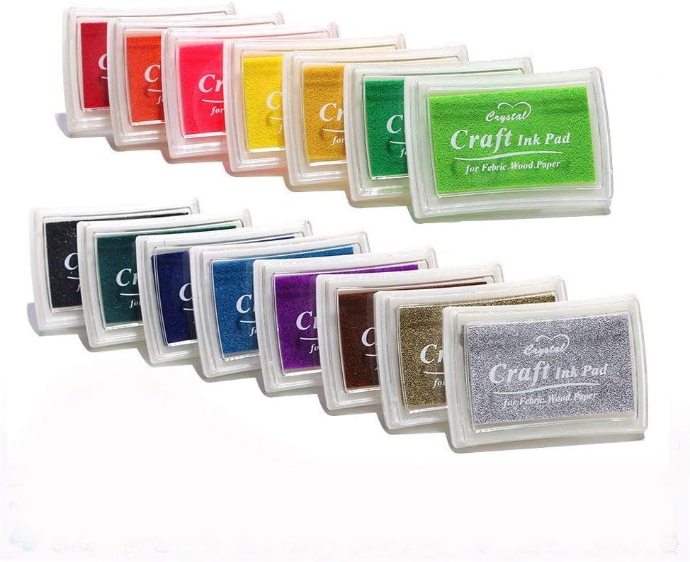 Amazon.com: Finger Ink Pads for Kids, 20 Colors Ink Stamp Pads ...