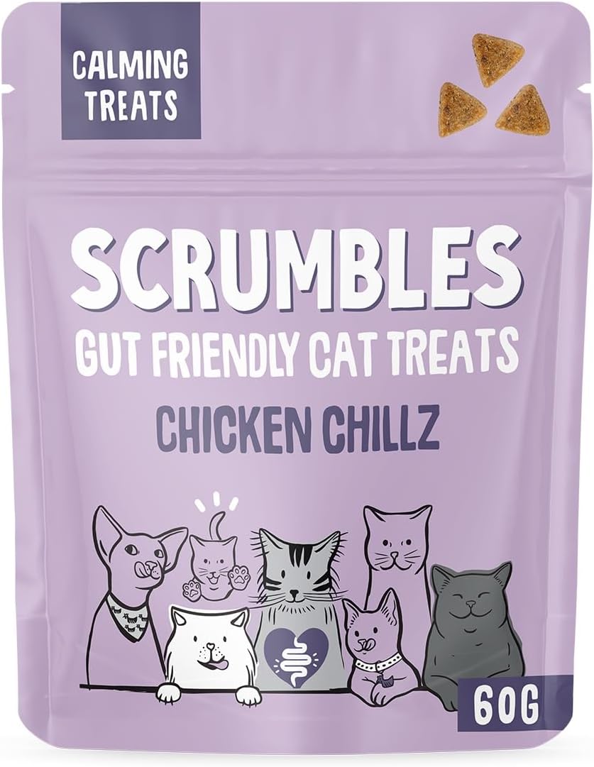Scrumbles Chillz for Cats, Calming Treats 60g : Amazon.co.uk: Pet Supplies