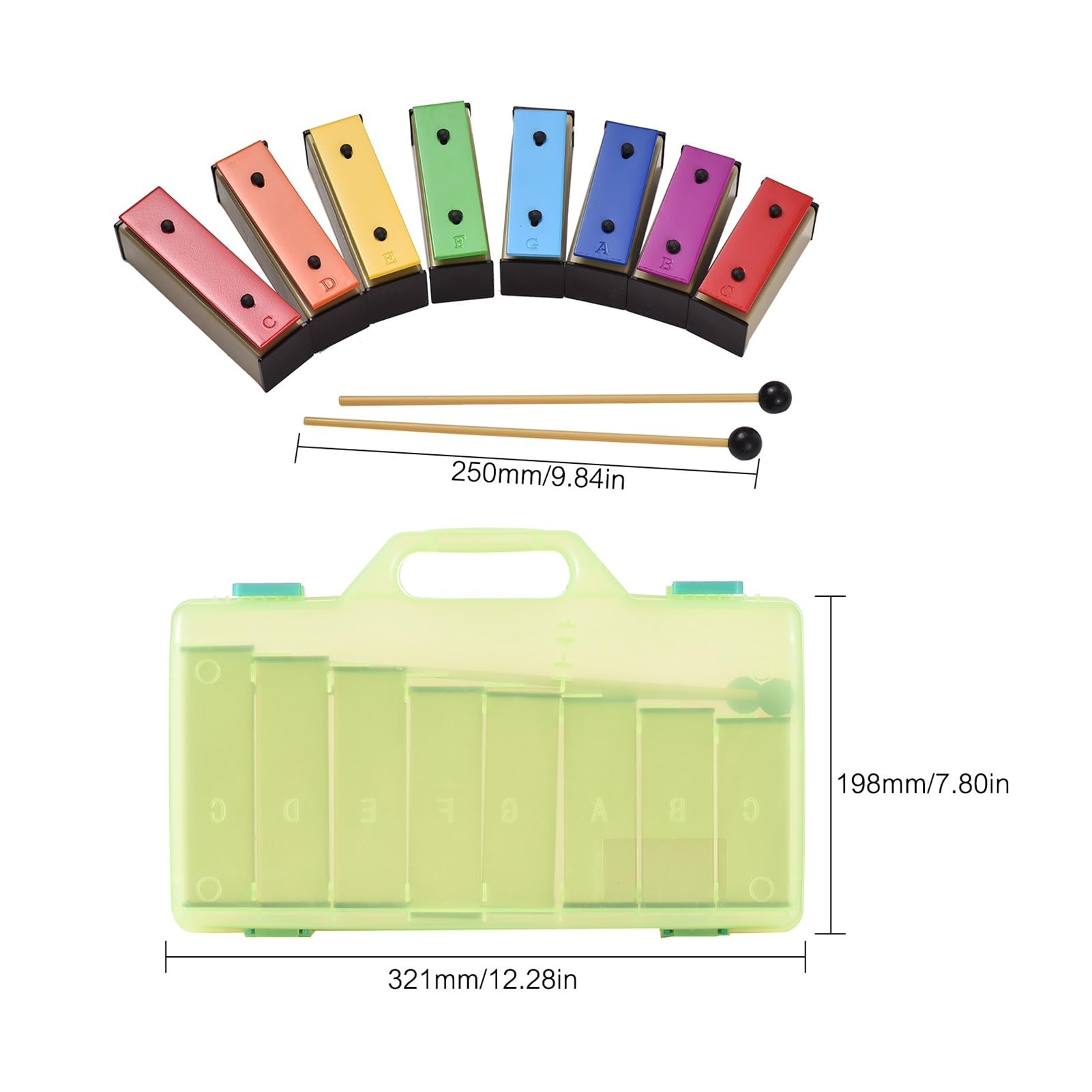 Xylophone For Baby 8-Note Xylophone For Kids & Toddlers - Colorful ...