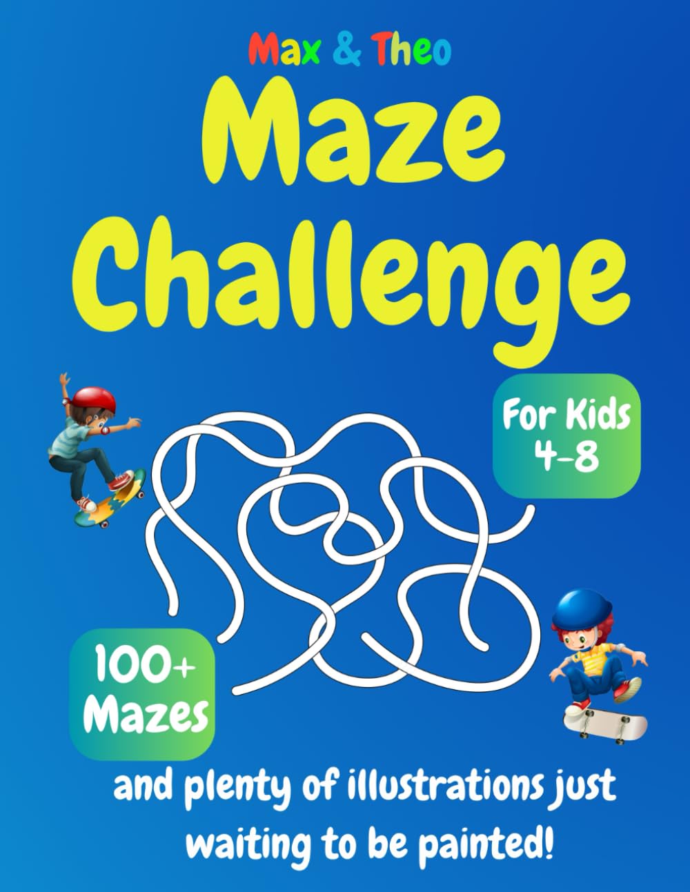 Max & Theo Maze Challenge: Awesome Big Fun for Kids 4-8: Brain Activity ...