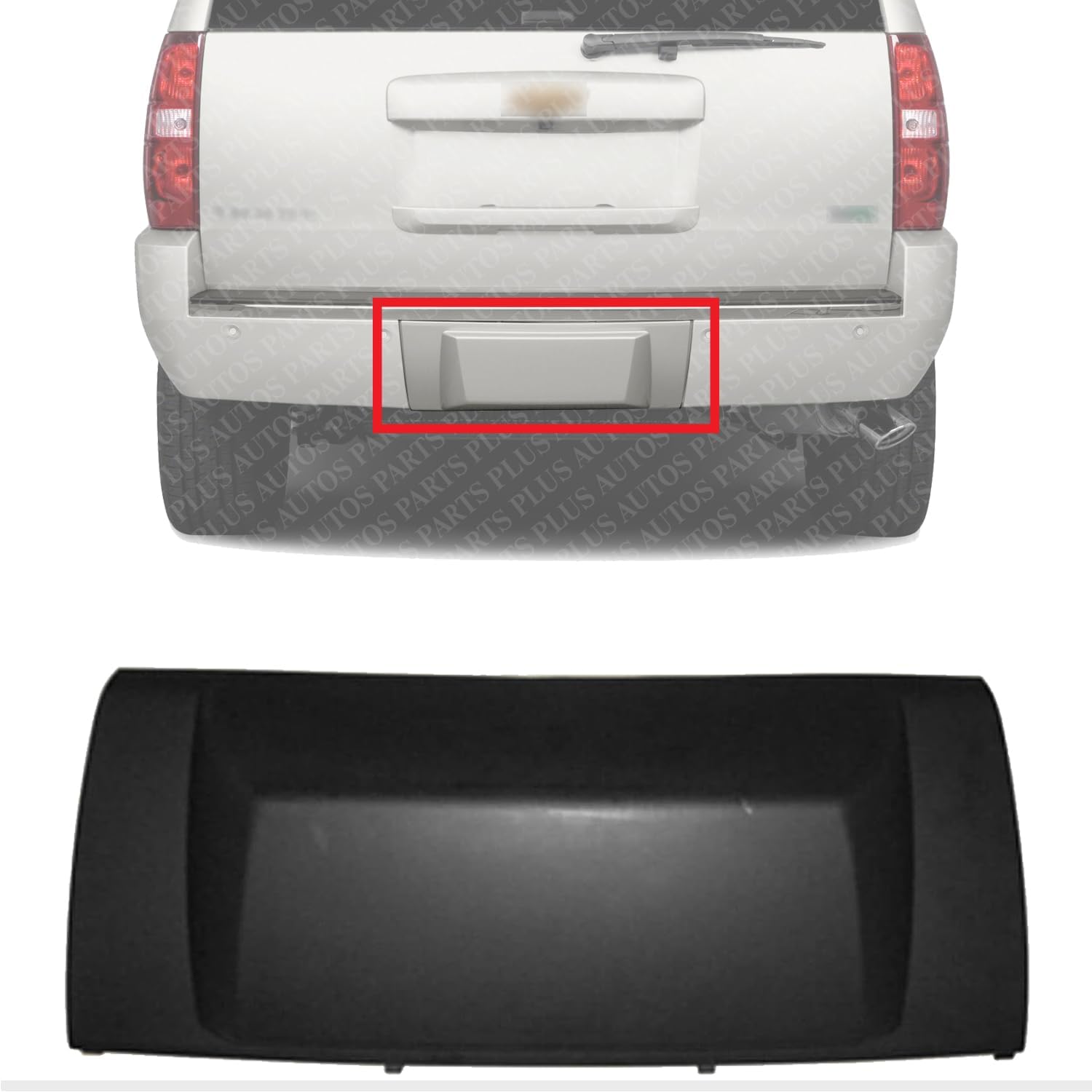 Amazon.com: AUTOS PARTS PLUS Rear Hitch Cover Primed Direct Replacement ...