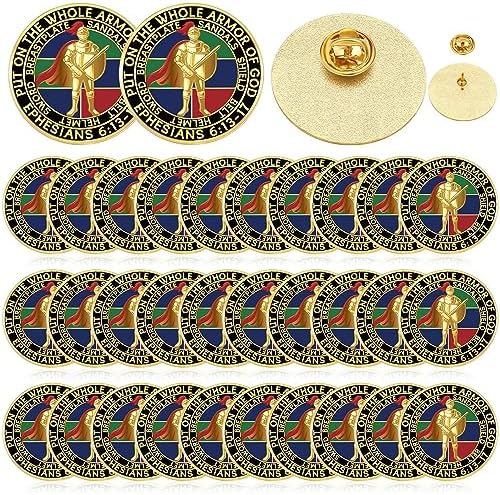 Amazon.com: MilitaryBest Put on The Whole Armor of God 1" Lapel Pin 6 ...