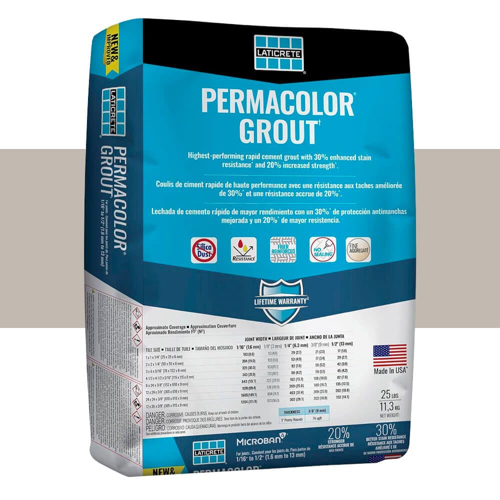 Laticrete PermaColor Grout - Fossil 25lbs: Amazon.com: Tools & Home ...