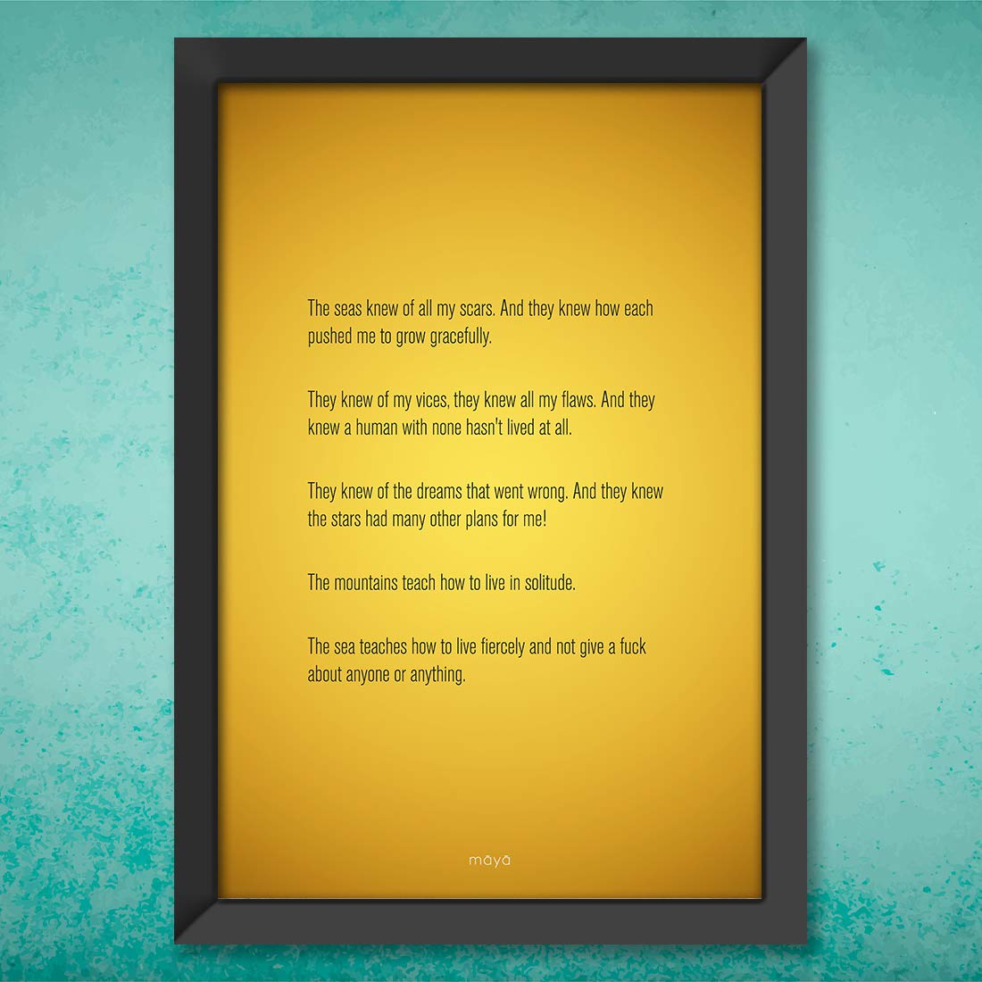 Buy IM Poems for Wall | Anonymous Poems from The Maya Group | Creative ...