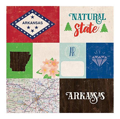 Echo Park Paper Company EPPST107005 States 12x12 Arkansas Scrapbooking ...