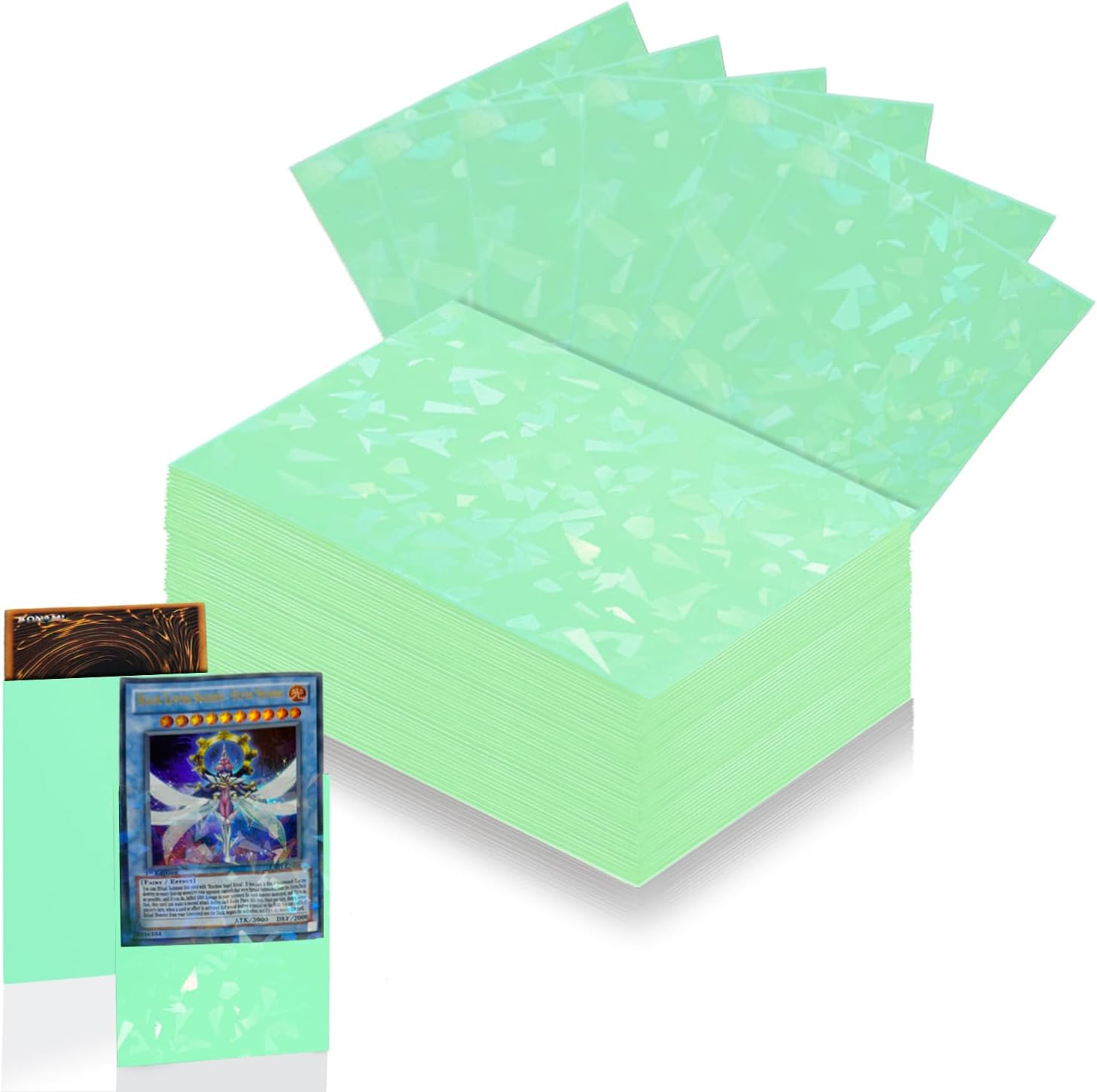 Amazon.com: 100 Count Mint Green Card Sleeve for Trading Cards, Perfect ...