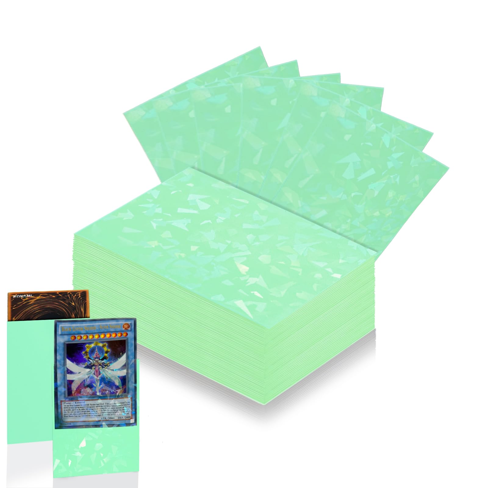 Amazon.com: 100 Count Mint Green Card Sleeves for Trading Cards ...
