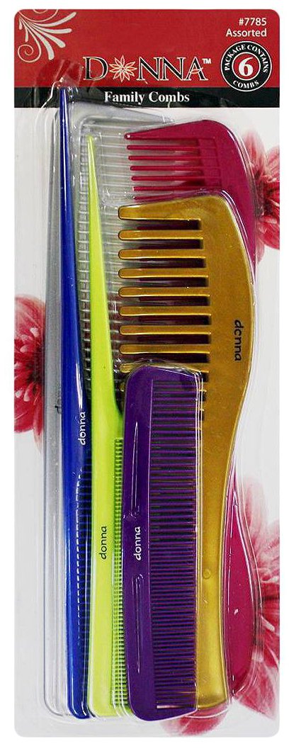 Amazon.com : Donna Collection Family Comb, Assortment : Beauty ...