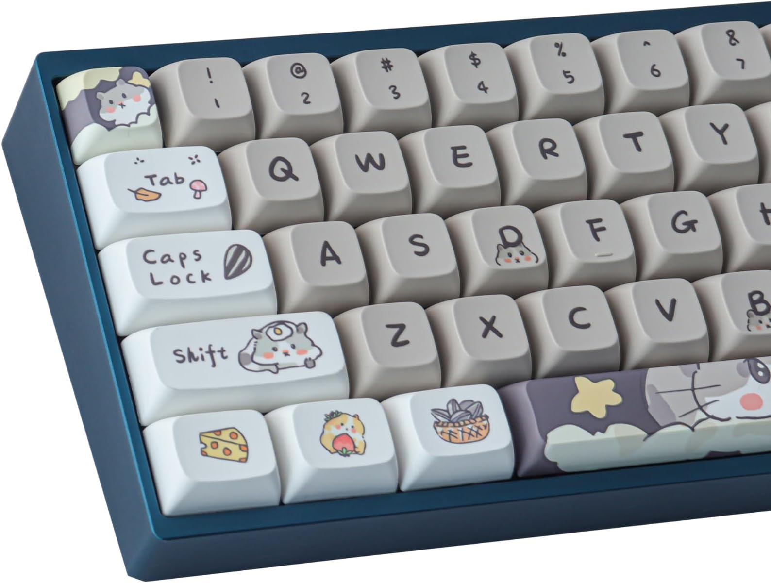 Amazon.com: Tsungup PBT Keycaps 132 Keys XDA Profile Keycaps Cute Grey ...