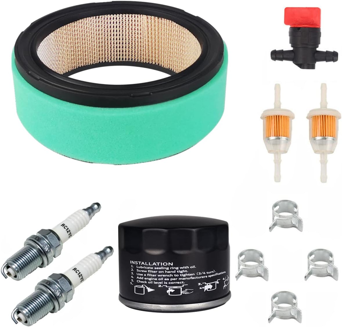 Amazon.com: Euros GT2550 Air Filter Tune Up Kit Fit For Cub Cadet 2176 ...