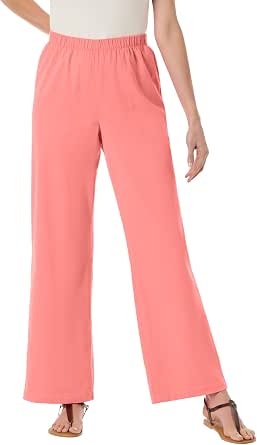 Woman Within Women's Plus Size Wide Leg Fineline Denim Jean - 22 W ...
