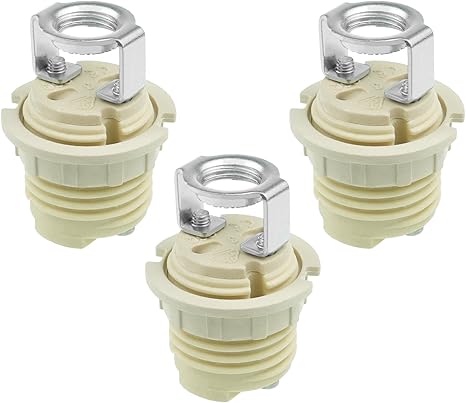eMagTech 3PCS G9 Ceramic Lamp Holder with Bracket, M10 Internal Teeth ...