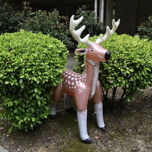 Snapklik.com : Jet Creations Standing Reindeer Caribou Inflatable 74 ...