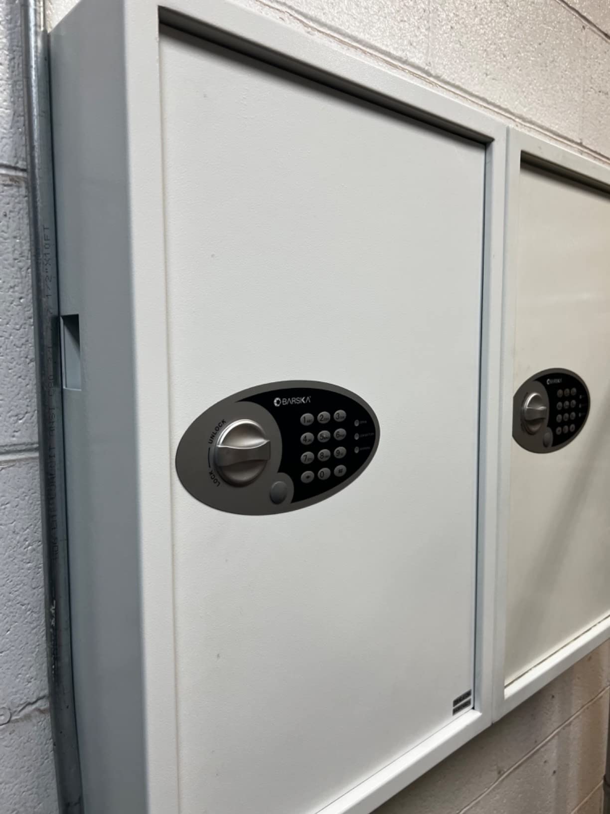 $40/mo - Finance Barska 144 Wall Digital Keypad Cabinet Key Safe, White ...