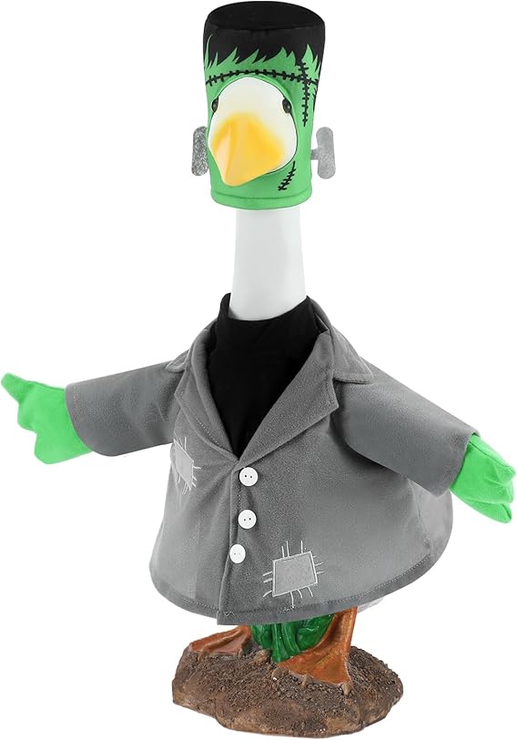 Amazon.com : Arrowbash Halloween Monster Goose Outfit Lawn Porch Goose ...