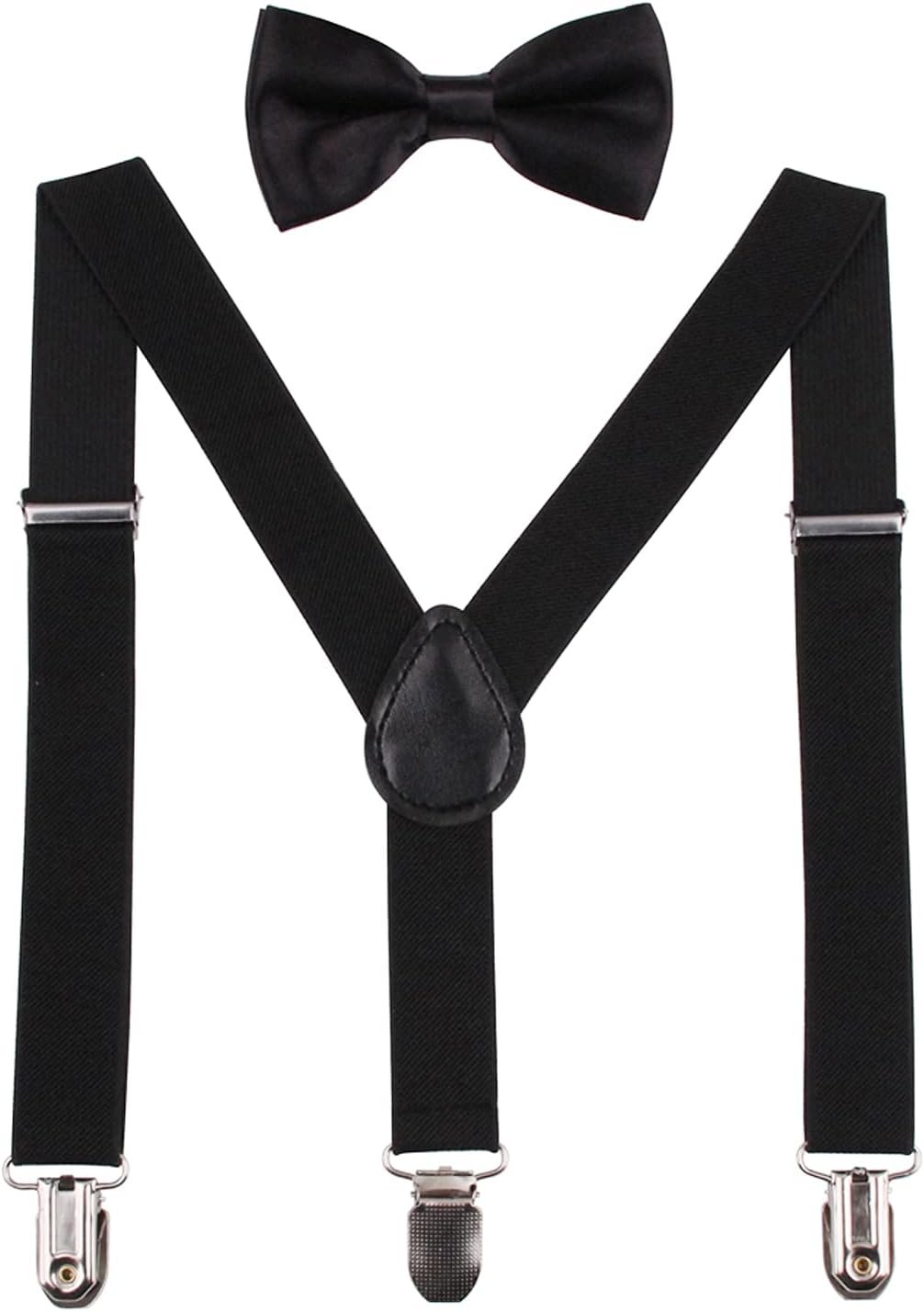 Amazon.com: GUCHOL Child Kids Suspenders Bow Tie for Boys and Girls ...