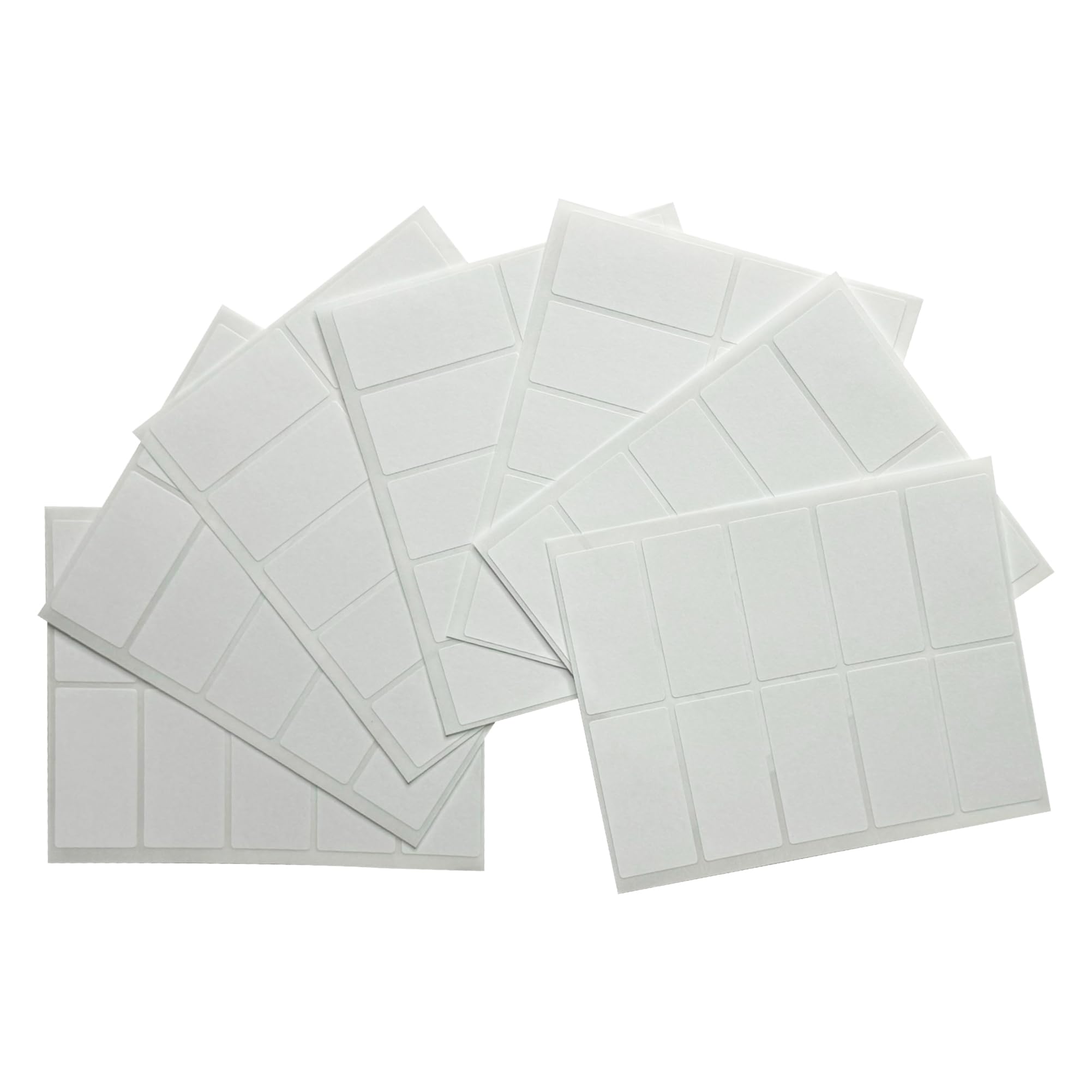 Pack of 70 White 19x38mm Rectangular Labels - Adhesive Stickers ...