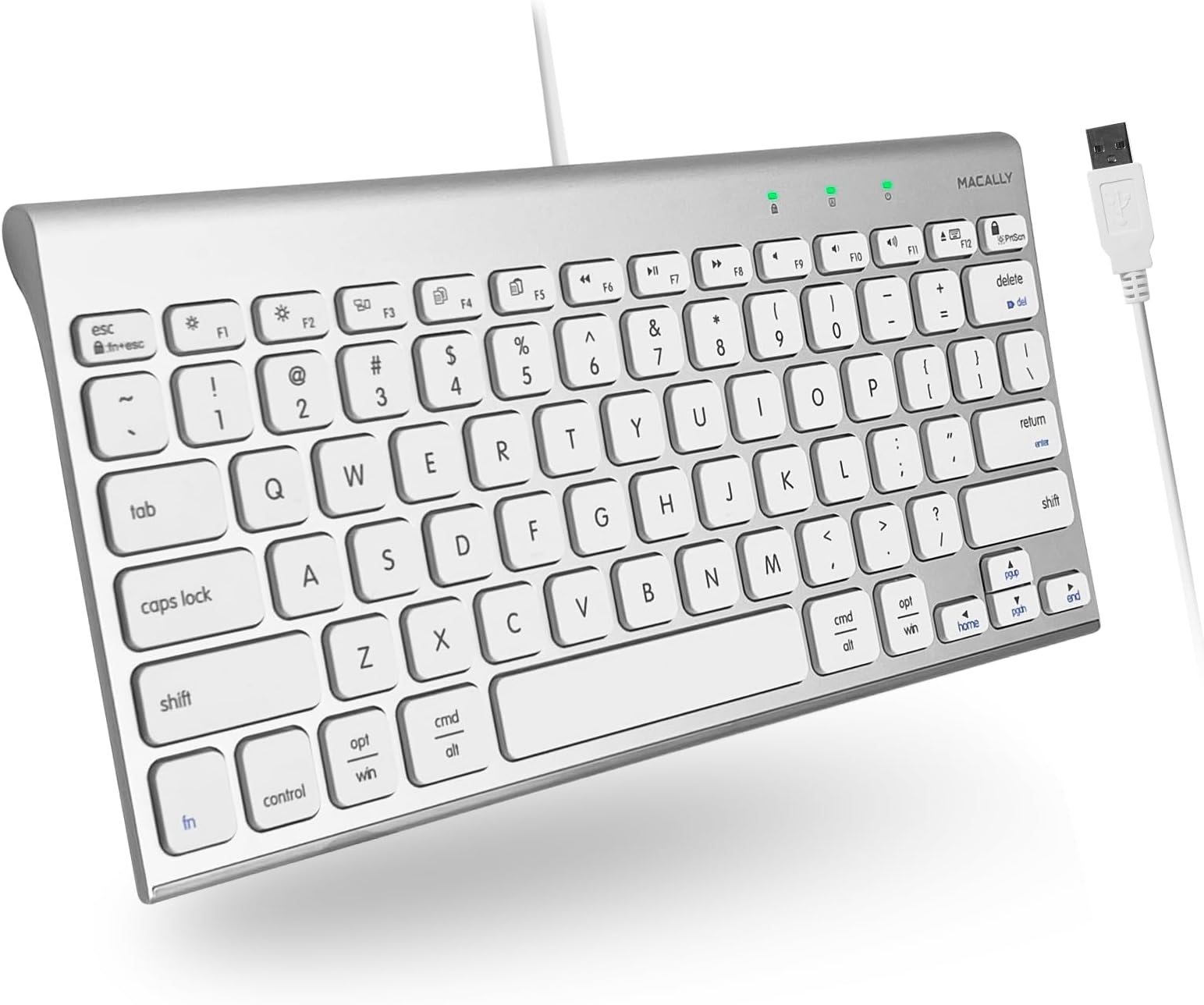 Amazon.com: Macally Wired Keyboard for Mac | Compatible Apple Keyboard ...