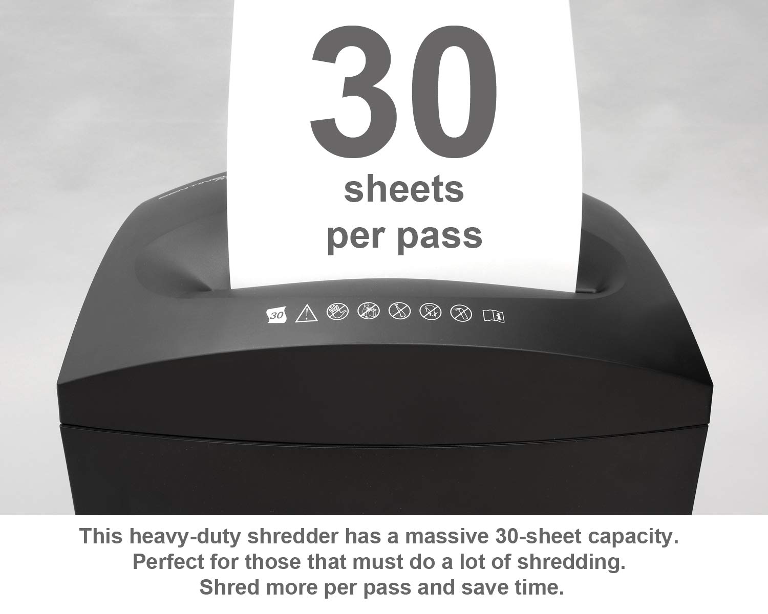 Sentinel Pro FS3150PA 30-Sheet Strip-Cut Heavy Duty Paper Shredder with ...